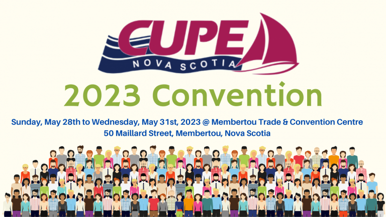 2023 CUPE Nova Scotia Convention Call - CUPE Nova Scotia